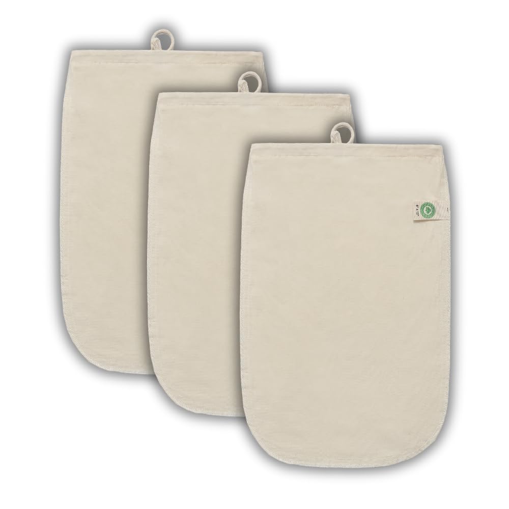 Amazon.com: 3 Pack Reusable Cold Brew Coffee Bags - 100% Organic Cotton ...