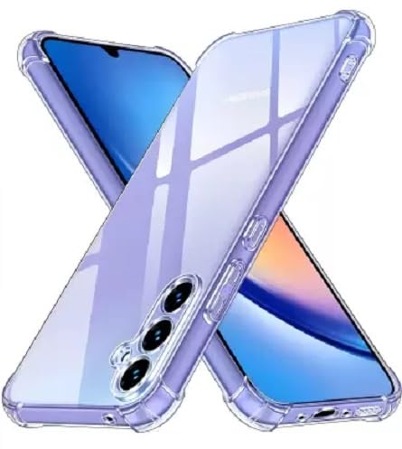 SPAZY CASE® Samsung Galaxy M55 5G Back Cover | Protective Soft Transparent Shockproof Hybrid ...