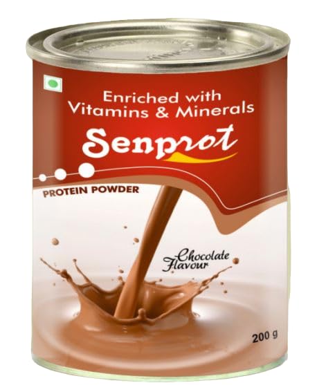 Senprot protein powder chocolate flavour 200 gm (pack of 1) : Amazon.in ...