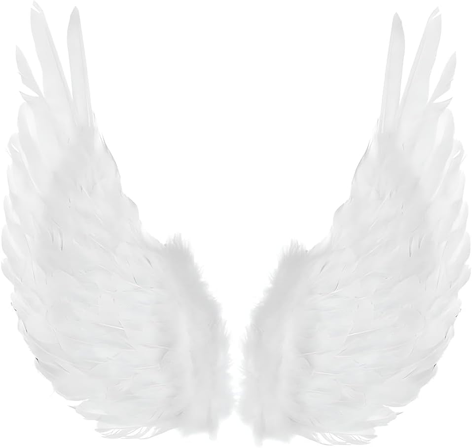 Amazon.com: White Floating Angel Wings (18" x 16") - 1 Pc. - Stunning ...