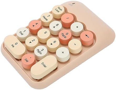Amazon.com: Sxhlseller 2.4GHz Number Keypad Number Pad 18 Keys Retro Color Round Keycaps ...