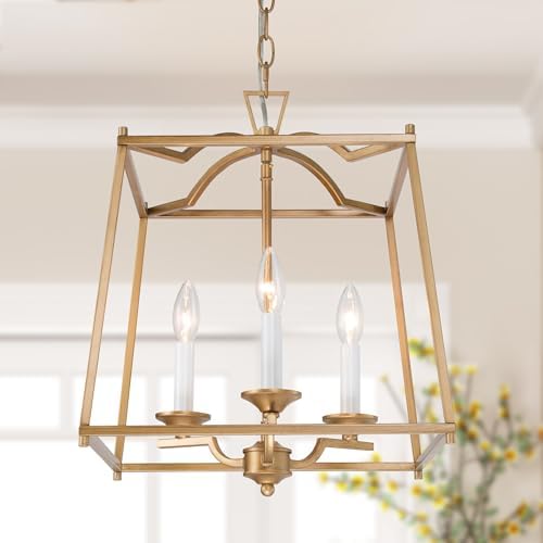 classy leaves Gold Chandelier, Lantern Pendant Light Fixtures, Foyer ...