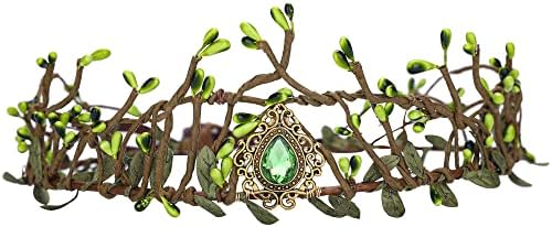 Amazon.com : MOSTORY Fairy Flower Headpiece - Handmade Woodland Elf ...