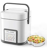 Amazon.com: TLOG Mini Rice Cooker 2.5 Cups Uncooked, Healthy Ceramic ...
