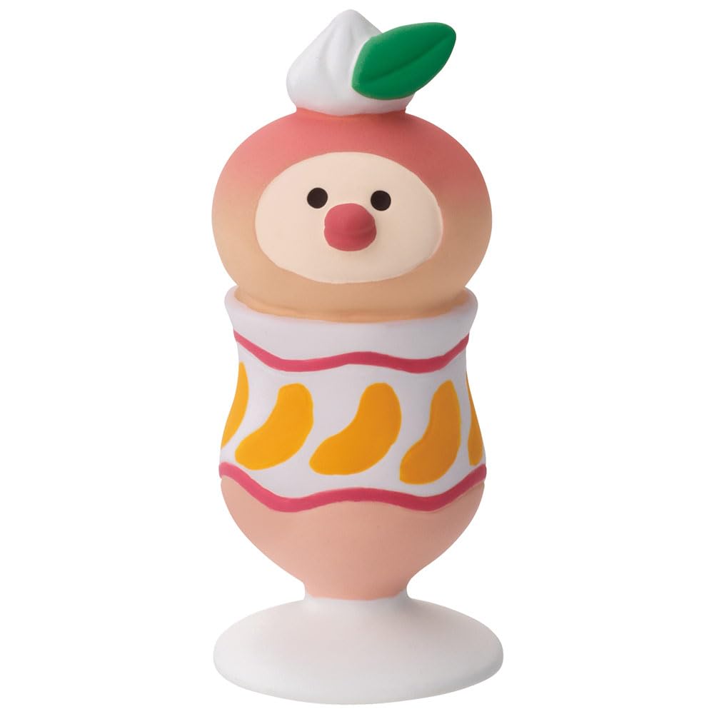 Amazon.co.jp: デコレ(Decole) コンコンブル 小さな桃の木の下で 置物 文鳥桃パフェ 約φ23×h53 ZCB-90737 ...