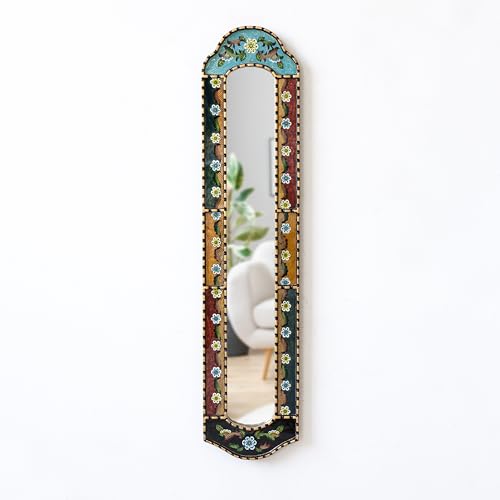 Peruvian Vertical Narrow mirror for wall home decor | Decorative ...