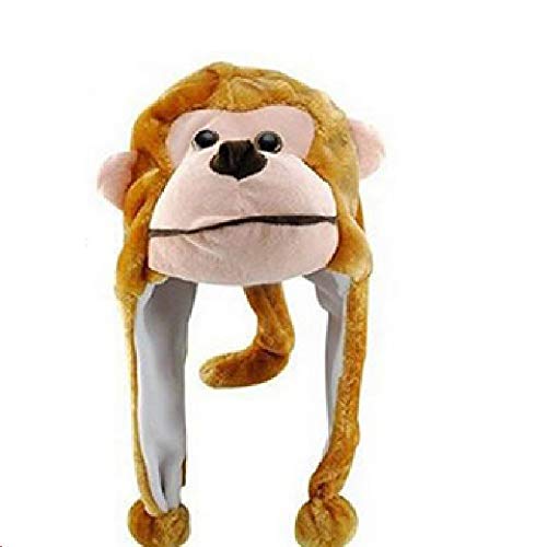 TZS Monkey Face Shaped Warm Stuffed Child Cap with Ear Muffs for Winter ...