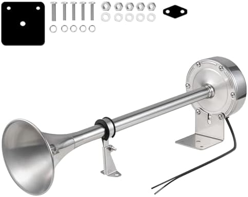 Amazon.com: ISURE MARINE 12v Marine Boat Stainless Steel Single Trumpet ...
