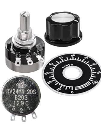 B203 20k Ohm RV24YN20S Potentiometer with Dial plate & A-03 knob ...