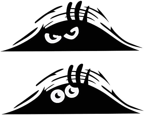 Amazon.com - JHere Peeking Monster Sticker - Funny Decal for Window ...