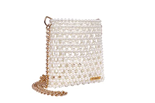 Buy PEARLFIESTA Beaded Pearl Sling Bag, CrossBody Bags, Cute Handmade ...