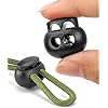 Amazon.com: 12pcs Cord Lock, Double Hole Round Ball Plastic Spring Cord ...