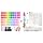 Amazon.com: Beetles 36 Colors Neon Pastel Rainbow Bright Color Gel ...