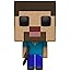 Amazon.com: Funko POP! Games: Minecraft - Steve in Diamond Armor ...