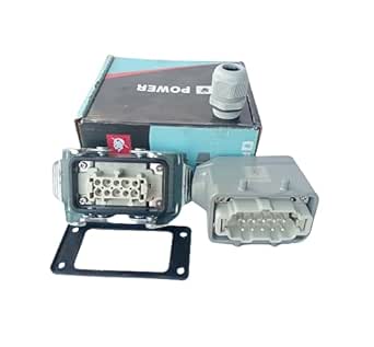 Power Make Rectangular 10 Pin Heavy Duty Connector, Plug Top Line and ...