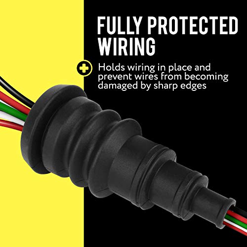 Snapklik.com : Universal Firewall Boot Pack Of 2, For Wire Bundles 3/8 ...