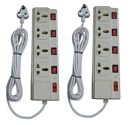 Buy Toby Combo of 2 Extension Board 4 Universal Socket and 4 Switch ...