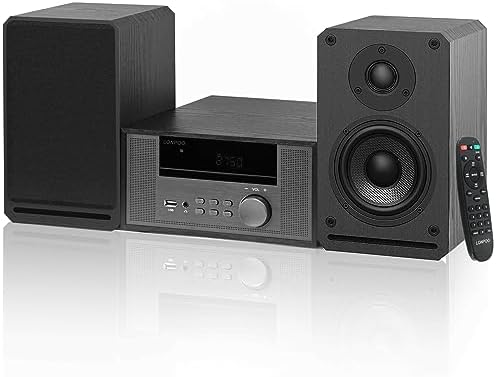 Micro Stereo System for Home, 100W Hi-Fi Bookshelf Speskers System (CD ...