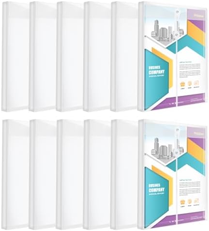 Amazon.com : 12 Pack Clear Plastic Envelopes with String Tie Closure,A4 ...