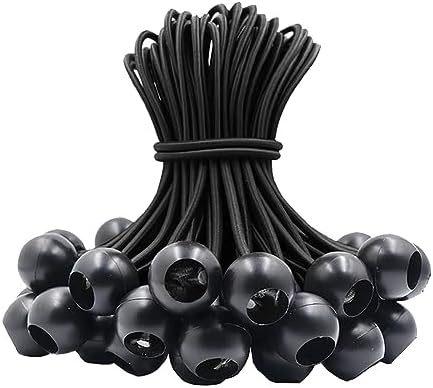 25 Pcs Bungee Cord Tarp Ball Ties Small Bungee Cords Canopy Strap Tie ...