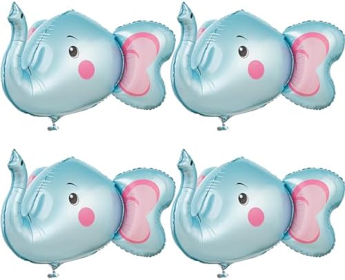 Amazon.com: 8PCS Blue Elephant Balloons Aluminum Foil Elephant Head ...