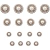 Amazon.com: XGNG 16PCS Gold Diamond-Encrusted Pearl Buttons Metal ...