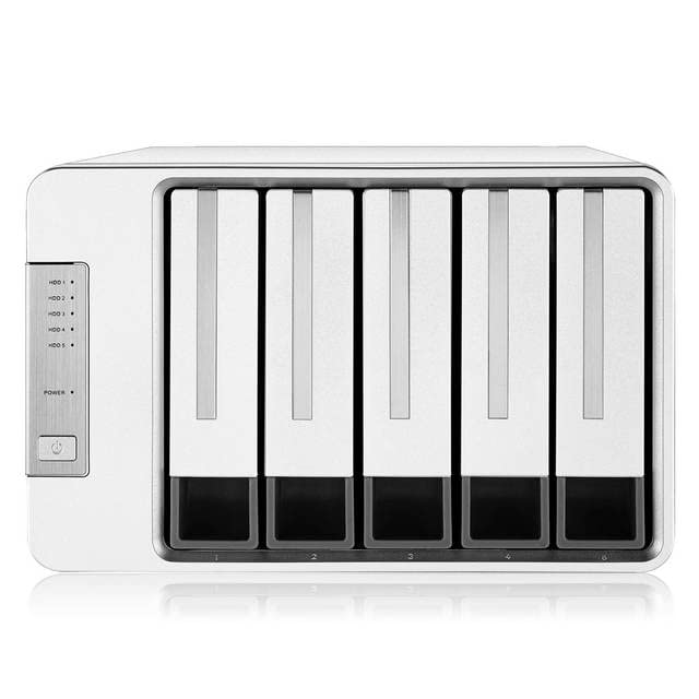 USB3.0 5Gbps Type C 5-Bay External Hard Drive Enclosure Support RAID 5 ...