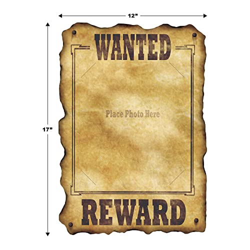 Beistle S54330AZ12 Western Wanted Signs, Paper, Multicolor – BigaMart