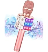 Ankuka Karaoke Wireless Microphone, 4 in 1 Handheld Bluetooth ...