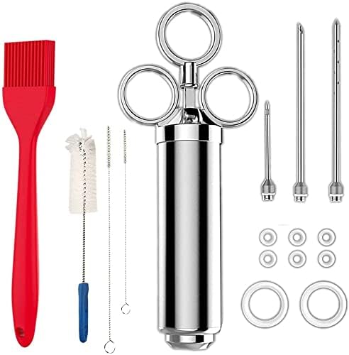 Amazon.com: Grill Bump Meat Injector Syringe Kit with 3 Professional ...