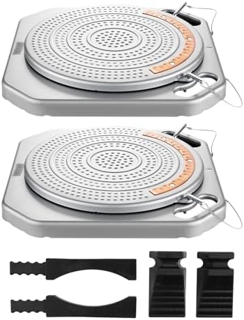 Amazon.com: VEVOR Wheel Alignment Turn Plates, 4-Ton Capacity, Brass ...