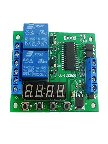 Generic DC 12V 2CH Multi-function Delay Relay Timer Time Switch for PLC ...
