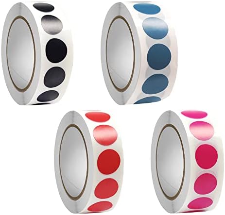 4000 Pcs Round Color Coding Labels Circle Dots Stickers Round Stickers ...