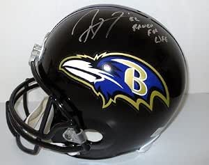 Amazon.com: Ray Lewis Autographed Helmet - Super Bowl Full Size Raven ...