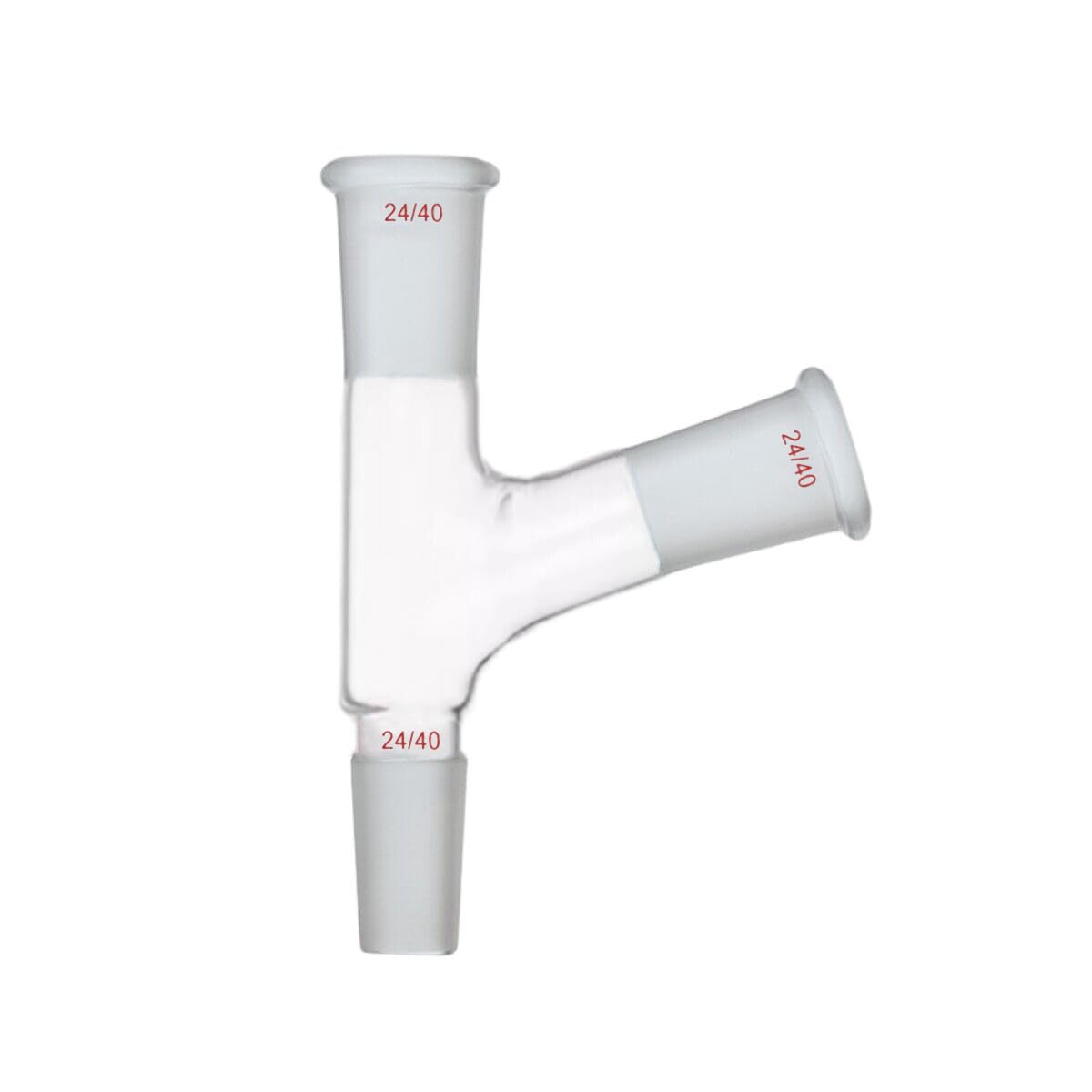 Deschem 24/40,3-Way Glass Adapter,105 Bent,Distillation Head,Laboratory ...