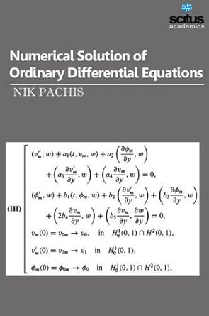 Buy Numerical Solution of Ordinary Differential Equations Book Online at Low Prices in India ...