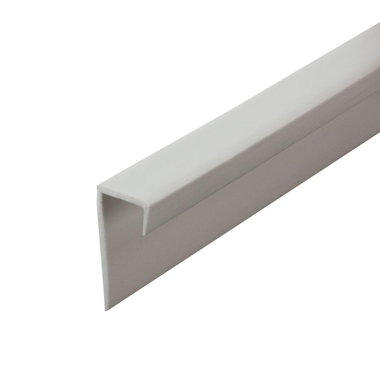 Outwater Plastic J Channel Fits Material 1/2 Inch Thick White Styrene ...