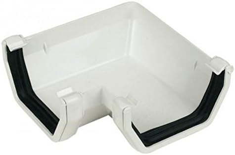 FLOPLAST 114mm Square Union Gutter Bracket - White : Amazon.co.uk: DIY ...