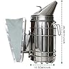 Amazon.com : HE DAO Stainless Steel Bee Hive Smoker with Heat Shield bee Smoker Beekeeping ...