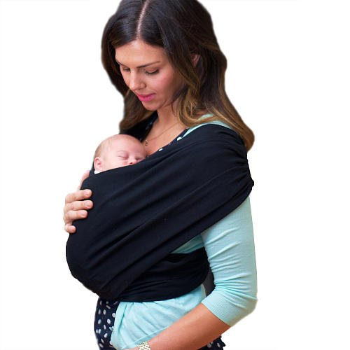 Amazon.com : JJ Cole Agility Stretch Wrap Carrier Black (Medium) : Baby