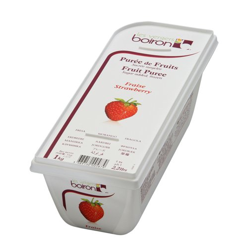 Amazon.com : Strawberry Fruit Puree Frozen - 2 x1 Kilo Per Case ...