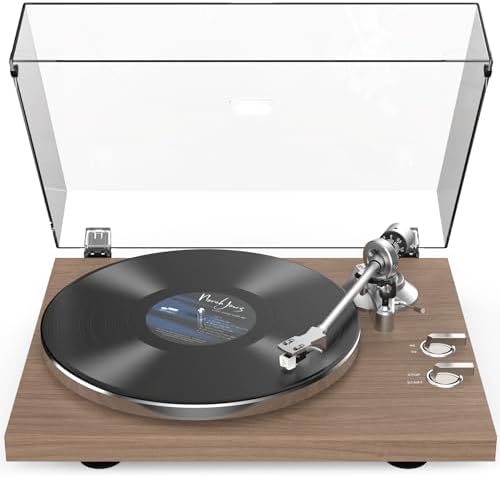 Amazon.com: Turntables Record Player with Wireless Output Connectivity ...