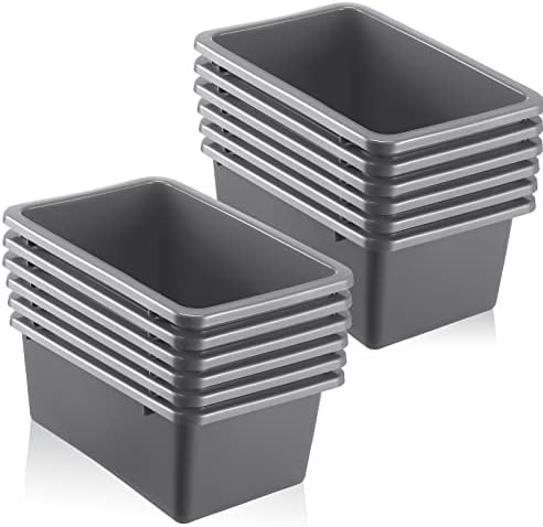 Amazon.com : Tuanse 12 Pack Small Cubby Bins Plastic Storage Container ...