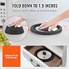 Amazon.com: VEVOR Microwave Splatter Cover & Mat, 10.8" Collapsible ...