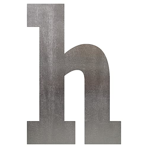 Amazon.com: Lowercase Letter H Metal Cutout Shape, Wall Art Decoration ...