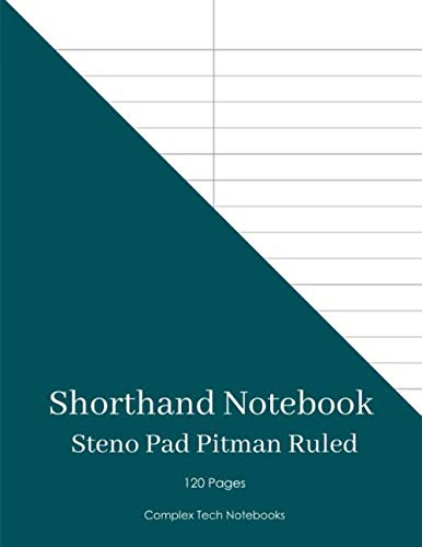 Amazon | Shorthand Notebook Steno Pad Pitman Ruled: Pitman Shorthand ...