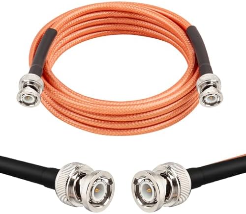 Amazon.com: RG58 Coax Cable - RG 58 Coaxial Cable 50 Feet - BNC Cable 50ft - 50 Ohm BNC Cable ...