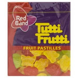 Amazon.com : Red Band, Fruit Pastilles, Tutti Fruitti, 15 g. [Pack of 6 ...