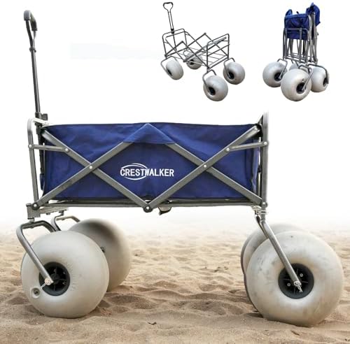 Amazon.com : Rangland Beach Wagon with Big Wheels for Sand - All ...