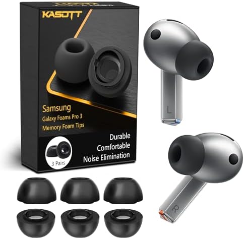 Amazon.com: KASOTT [Upgraded - Non Popping Off]Memory Foam Earbud Tips ...